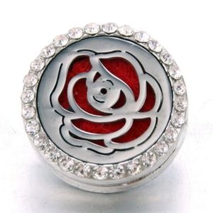 Jewelry | 18mm Snap Diffuser Snap Rose Flower Locket Snap | Poshmark